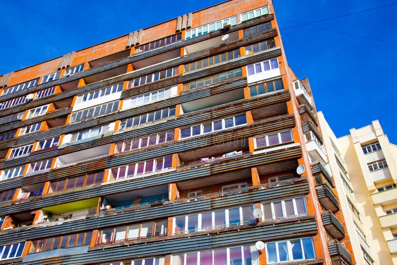 Old apartment building stock image. Image of large, flat - 89643985