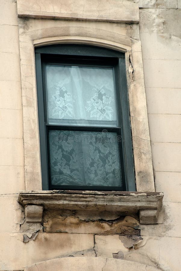Old Apartment Building Window, Decay Stock Image - Image of decaying ...