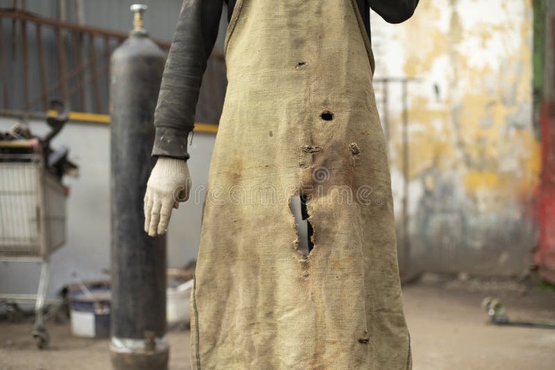 Old Apron. Work Clothes. Torn Piece of Cloth Stock Image - Image of ...