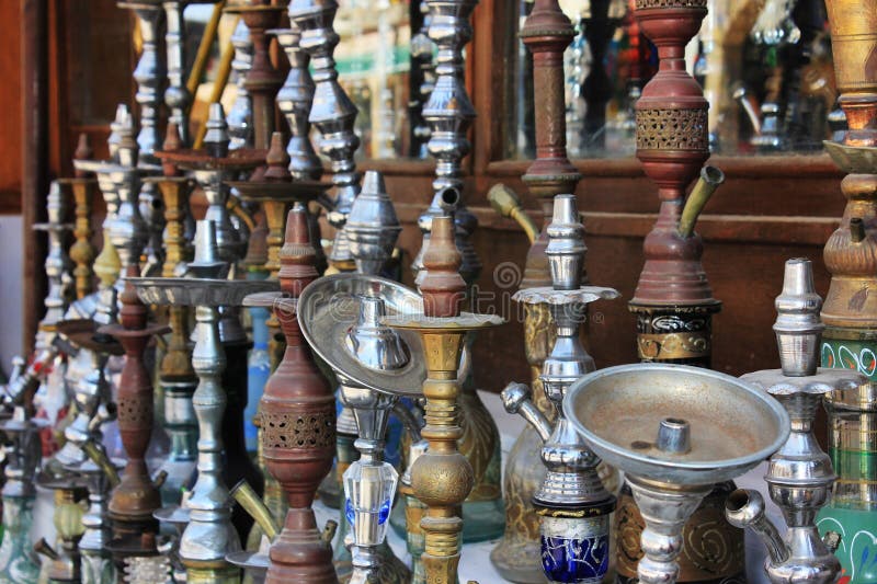 Old arabic hookah stock photo. Image of iranian, metallic - 42850898