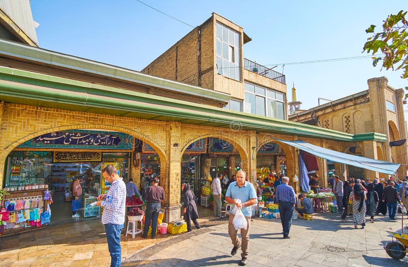The Old Arcade of Tajrish Bazaar, Tehran, Iran Editorial Photography ...