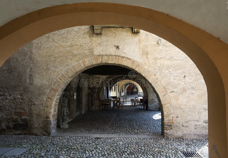 Old arch stone passageway stock photo. Image of rock - 27640850