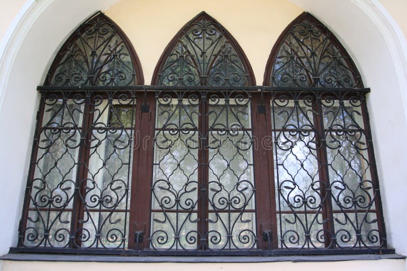 Old arched window stock image. Image of monogram, window - 24407087