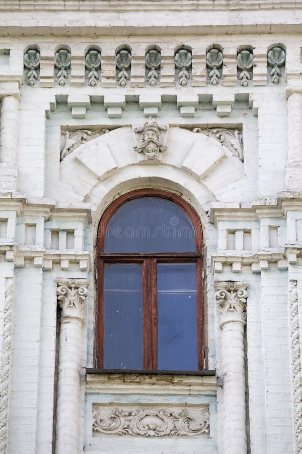 Old Arched Window in Classical Style Stock Image - Image of arch, house ...