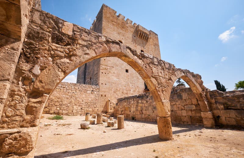 The Old Arches of Kolossi Castle. Kolossi. Limassol District. Cyprus ...