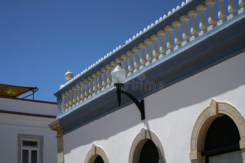 Small Columns Design Along Verandah at Shallow DOF Stock Image - Image ...
