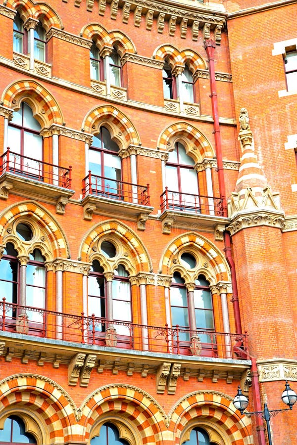 Old Architecture in London England Windows and Brick Exterior Stock ...