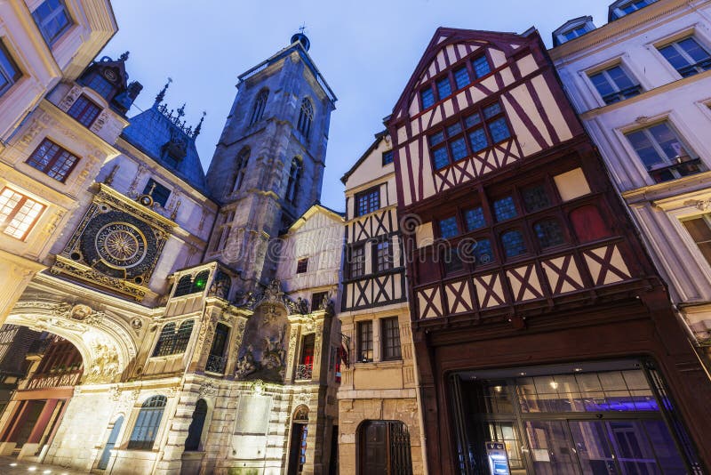 Old architecture of Rouen stock photo. Image of darkness - 76779216
