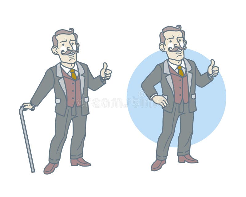 Old Aristocrat stock vector. Illustration of rich, successful - 58175665