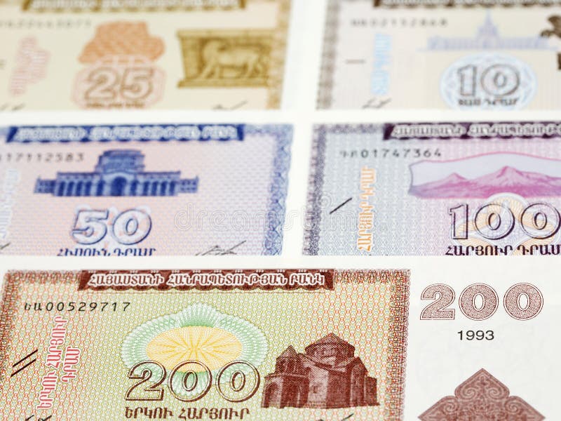 Old Armenian Dram a Business Background Stock Image - Image of finance ...