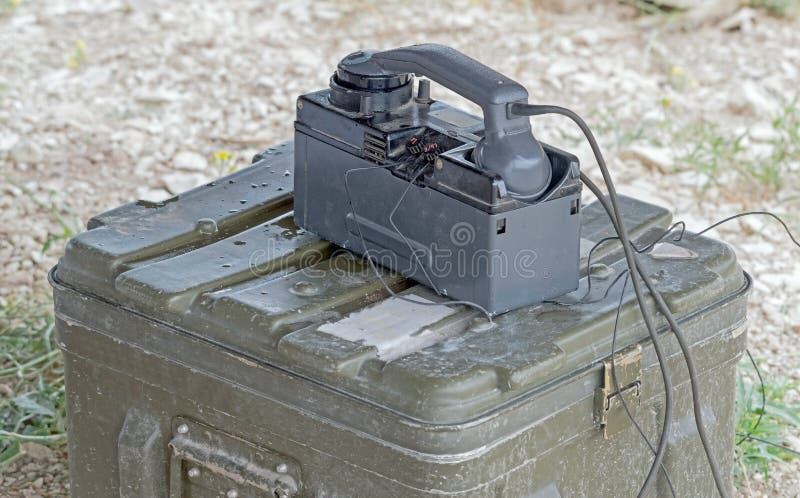 Army field telephone stock photo. Image of history, communication ...