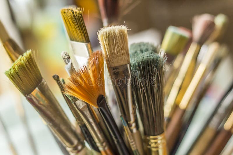 Old Artist Paintbrushes stock photo. Image of ancient - 51981046