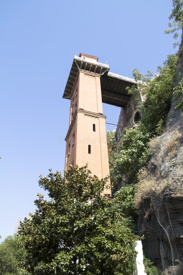 Old Asansor Elevator stock photo. Image of tower, elevator - 47922300