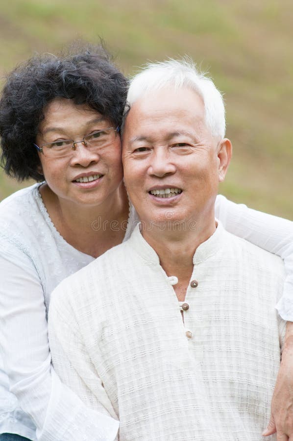 Old Asian Couple Relaxing Outdoor. Stock Image - Image of nature ... Old Asian Couple Relaxing Outdoor. Stock Image - Image of nature ...