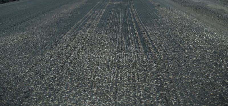 Old Asphalt. Budget Repair the Road. Broken Asphalt in the Forest ...