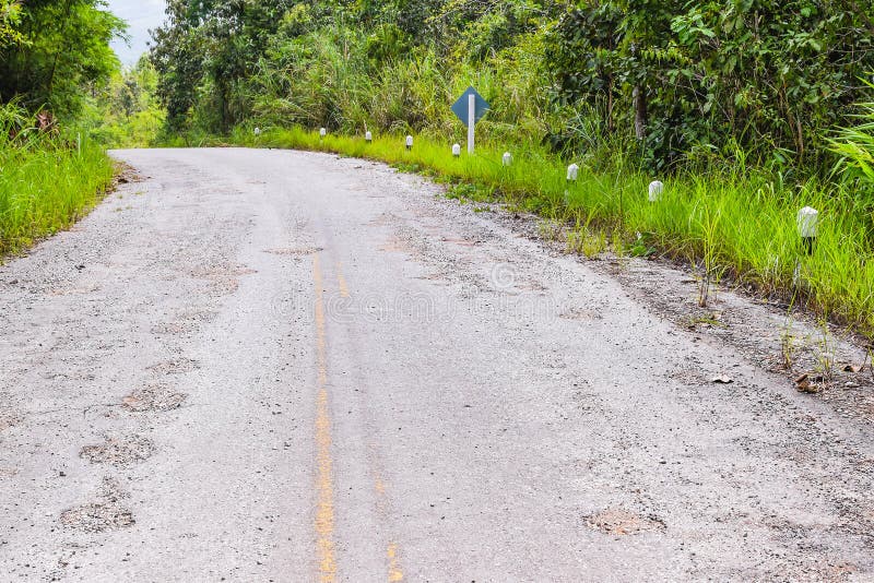 Old Asphalt Road in Countryside Stock Photo - Image of road, bussiness ...