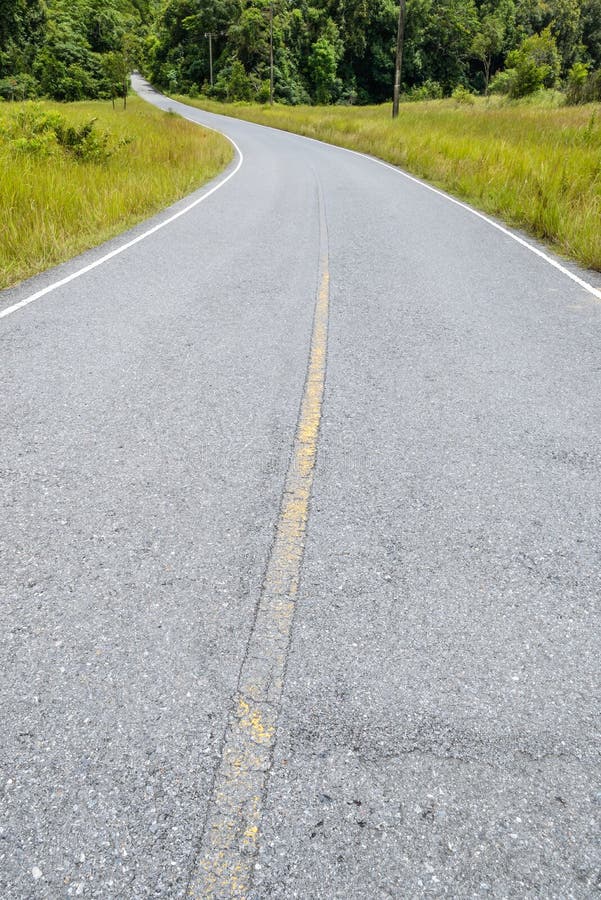 Old asphalt road stock image. Image of away, country - 43695223