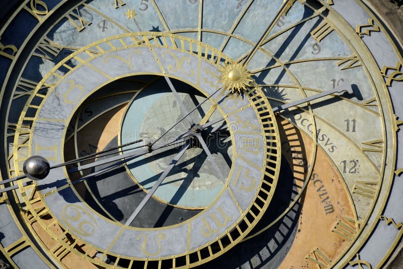 Astronomy Clock stock photo. Image of facade, castle - 26249838