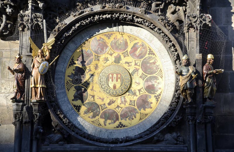 Astronomy Clock stock photo. Image of facade, castle - 26249838
