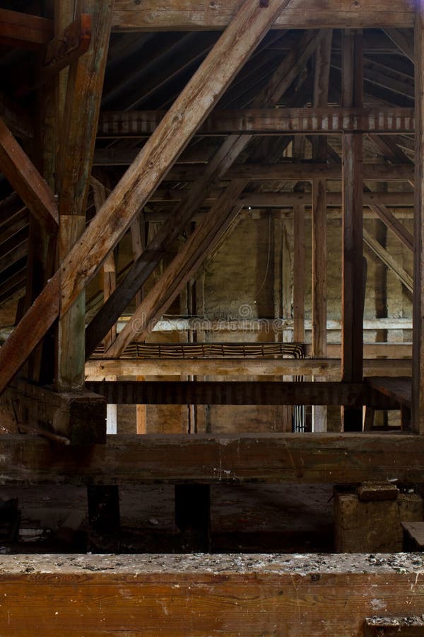 Old attic stock image. Image of angle, home, illumination - 26223227