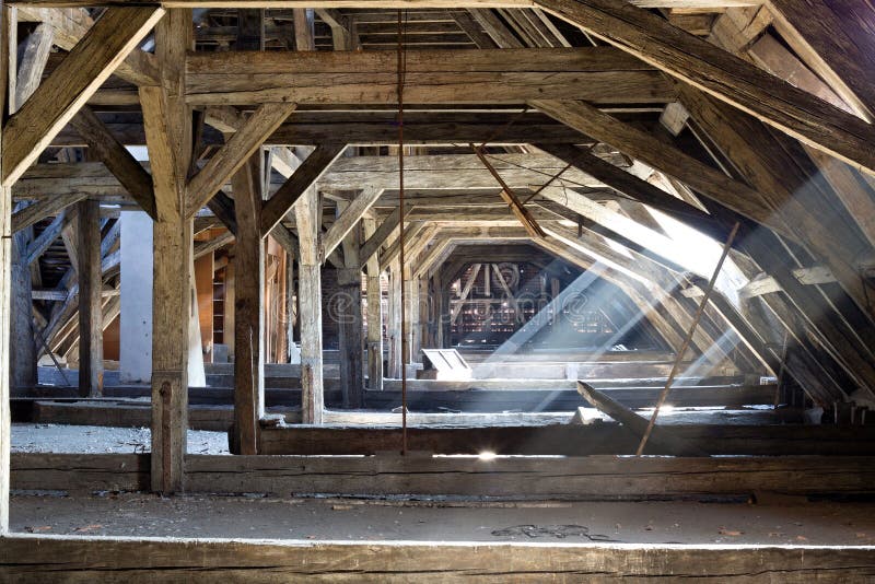 Old Attic of a House, Hidden Secrets Stock Photo - Image of lonely ...
