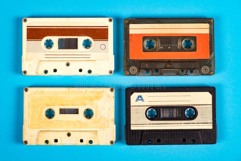 Old Audio Cassettes Closeup Stock Photo - Image of label, audio: 218712716