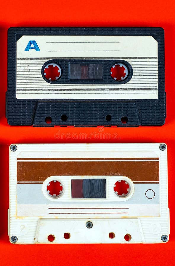 Old Audio Cassettes Closeup Stock Image - Image of stereo, archive ...