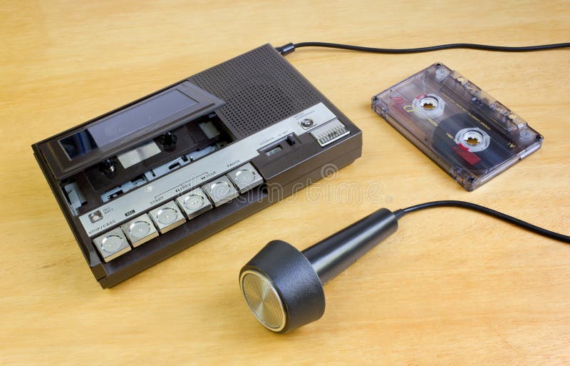 Old Audio Recorder stock image. Image of cassette, table - 25482473