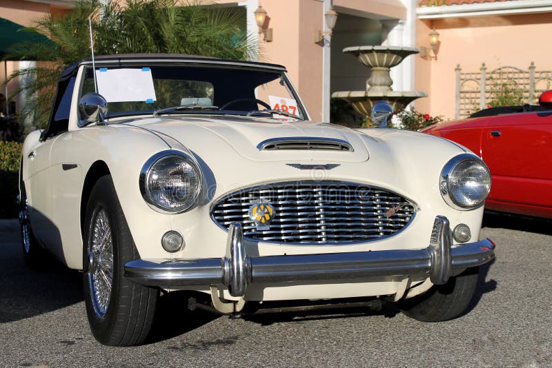 Old Austin Healey Car at the Car Show Editorial Photography - Image of ...