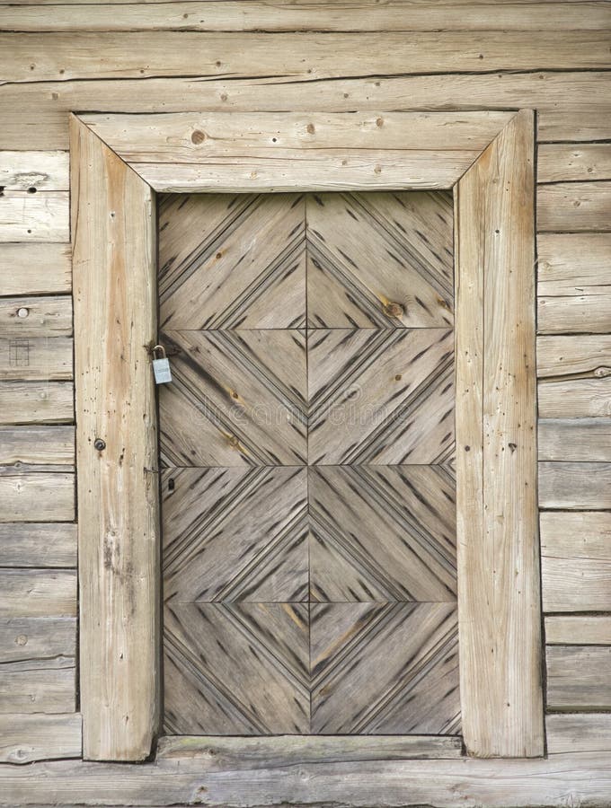 Old authentic wooden doors stock image. Image of roadside - 73822723