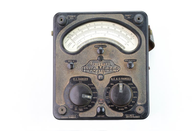 Old Avometer Instrument stock image. Image of device - 242186147
