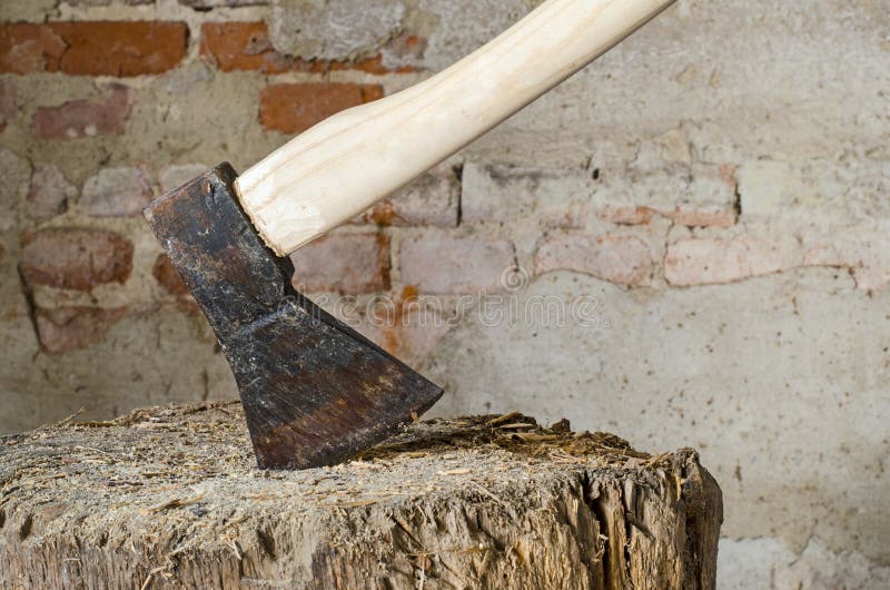 Old axe stock image. Image of chopping, grunge, handle - 77608175