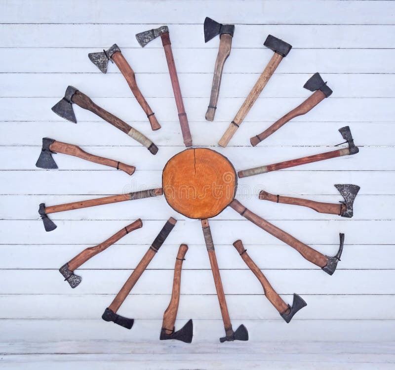 Old axes isolat stock photo. Image of steel, isolated - 110736738