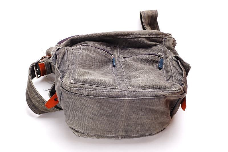 Old bag. stock image. Image of zipper, field, cotton - 22089557