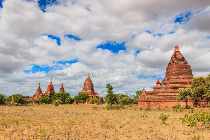 Old Bagan in Bagan-Nyaung U, Myanmar Stock Image - Image of monument ...