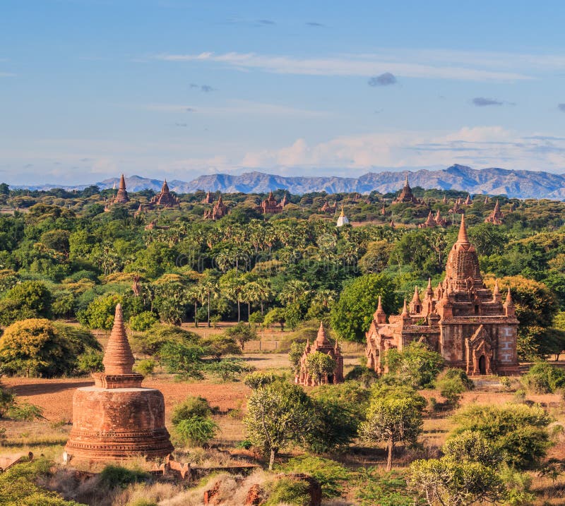 Old Bagan in Bagan-Nyaung U, Myanmar Stock Image - Image of city ...