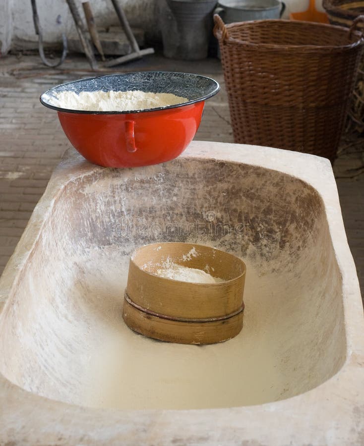 Old bakery tools stock photo. Image of rural, sieve, bread - 18332666