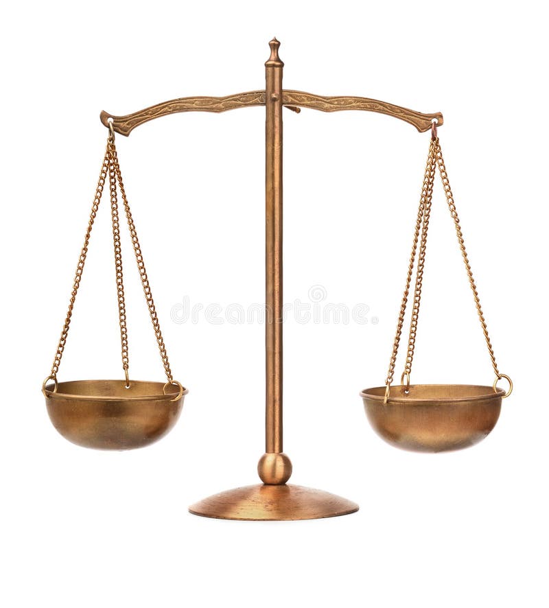 Old balance scale stock image. Image of business, isolated - 74253559