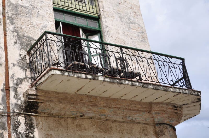 Old balcony stock photo. Image of apartment, caribbean - 40834354