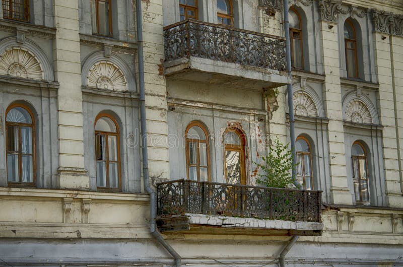 Old balcony. stock photo. Image of scenery, high, architecture - 45449954