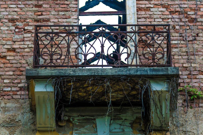 Old balcony. stock image. Image of manor, wood, balcony - 56159515