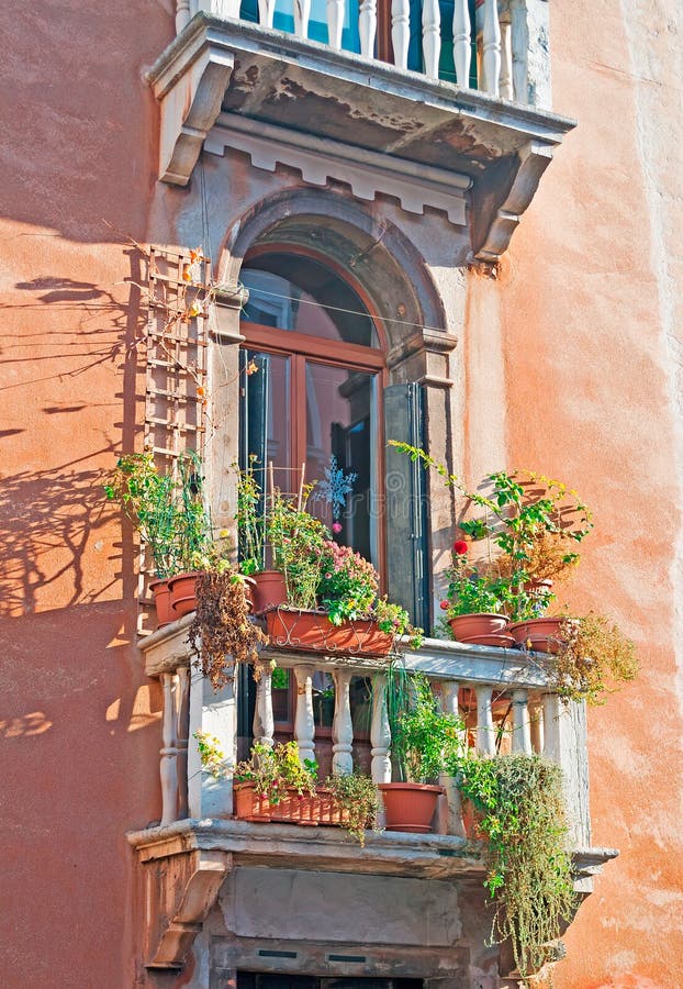 Old balcony stock image. Image of external, city, characteristic - 37469195