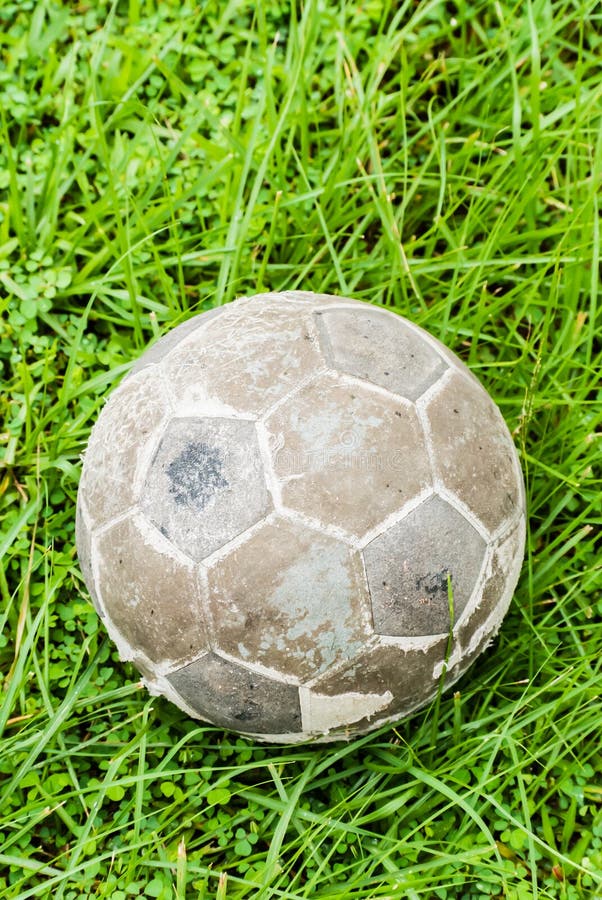 Old ball stock photo. Image of sphere, recreation, grass - 35715600