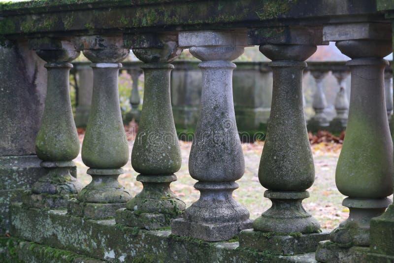 Old balustrade / Details stock image. Image of baluster - 108823373