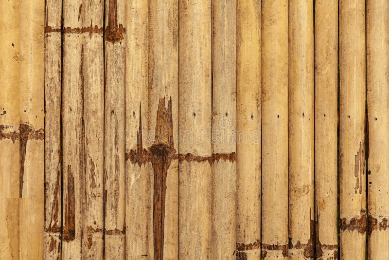 Old Bamboo Fence Texture and Background Seamless Stock Image - Image of ...