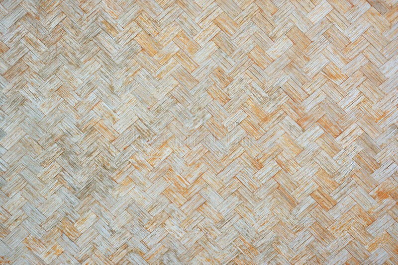 Old Bamboo Wall Wooden Weave Background. Stock Photo - Image of rattan ...