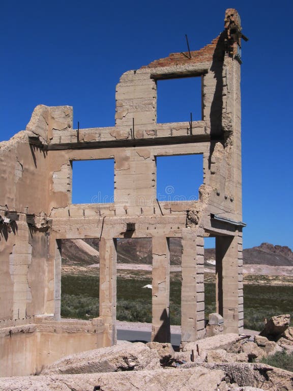Old Bank Ruins stock image. Image of desert, building - 2646751