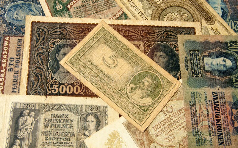 Old Banknotes Vintage Background Stock Image - Image of banknotes, 5000 ...