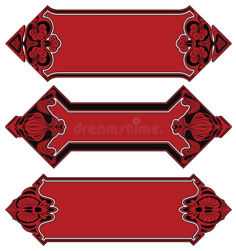 Old banner stock vector. Illustration of empty, curled - 15384034