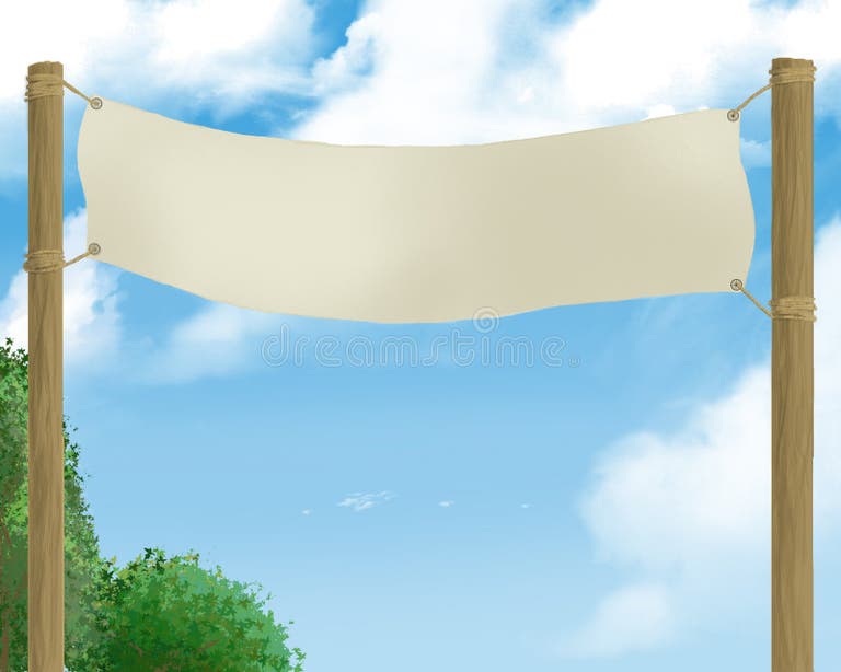 Old Banner stock illustration. Illustration of float, poster - 8343670